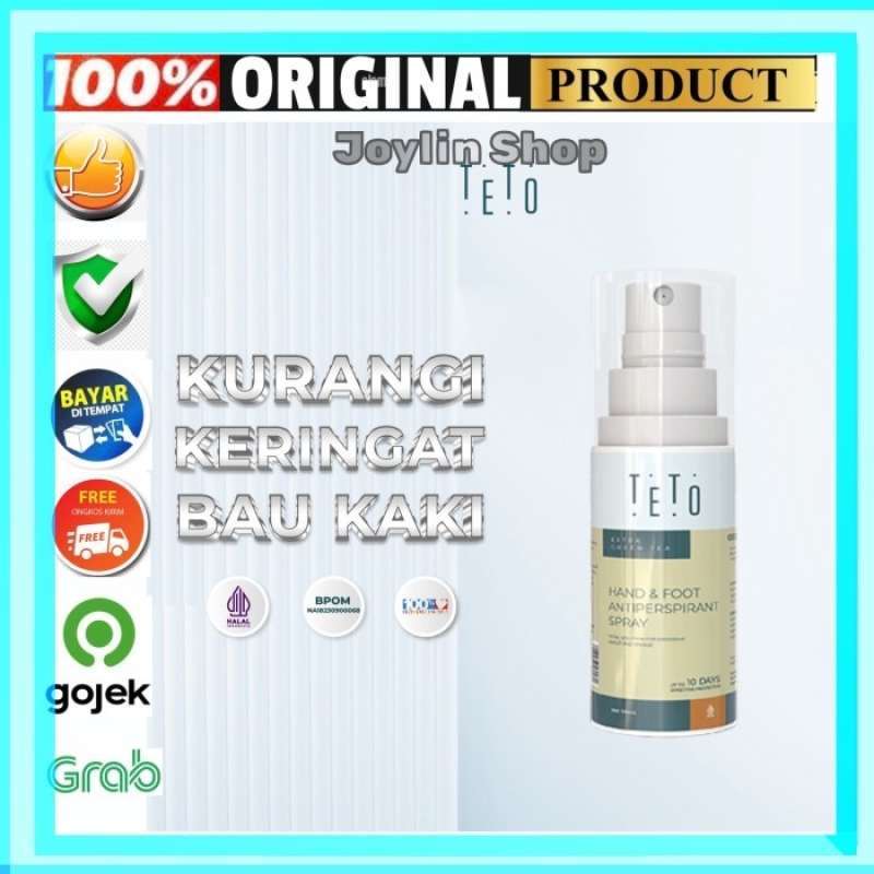 Jual Teto Hand And Foot Antiperspirant Spray 30ml Greentea Bpom Mui Di ...