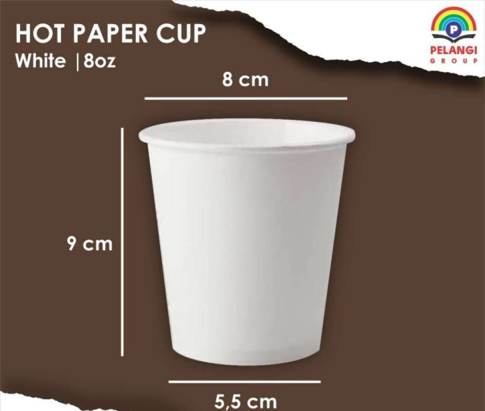 Jual Hot Paper Cup 8 Oz Polos Warna Putih Gelas Kertas Tahan Panas - Cup+lid Pth 8oz Di Seller ...