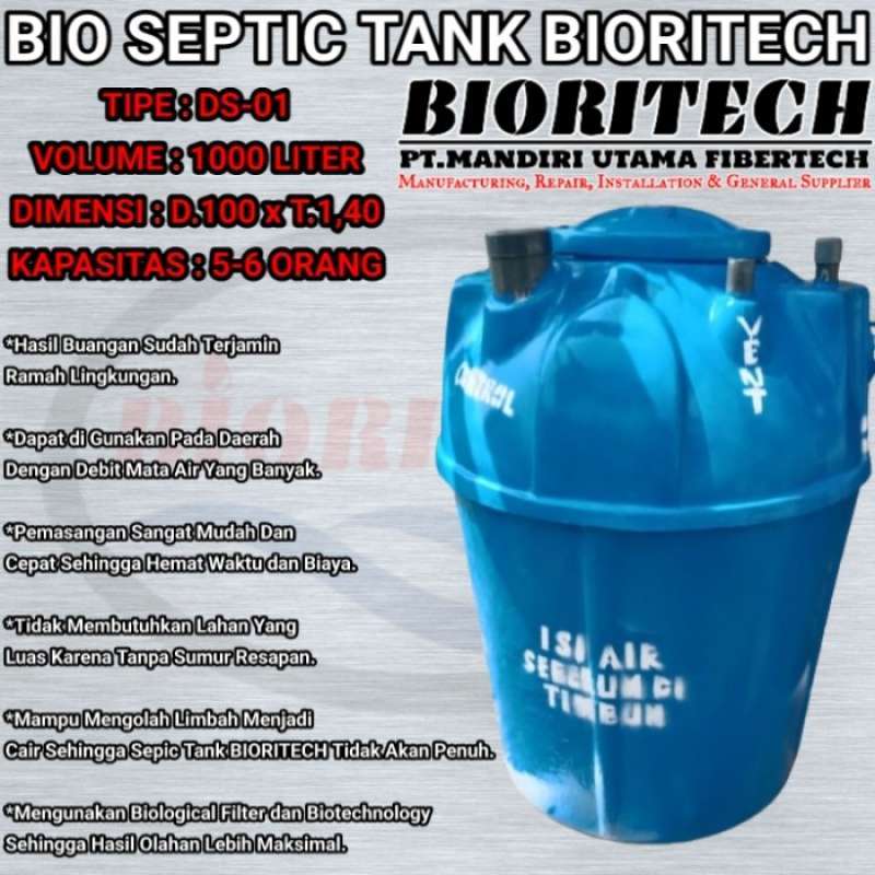 Jual Sepiteng Murah - Septic Tank Biotech - Biotank Sistem - 1000liter ...