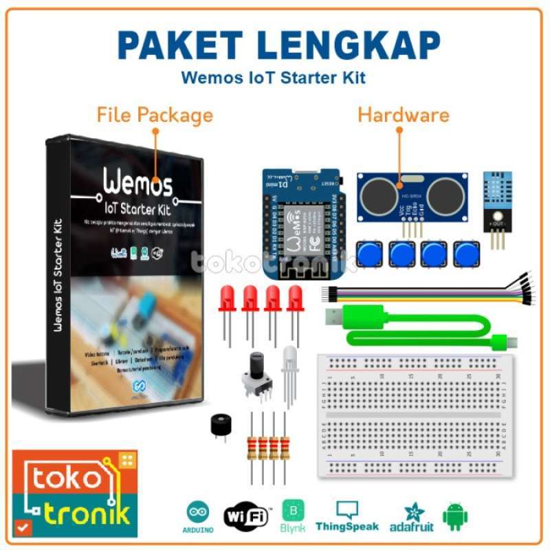 Jual Wemos Iot Starter Kit Paket Lengkap Belajar Iot Dg Wemos D1 Di Seller Aghanim - Cengkareng ...