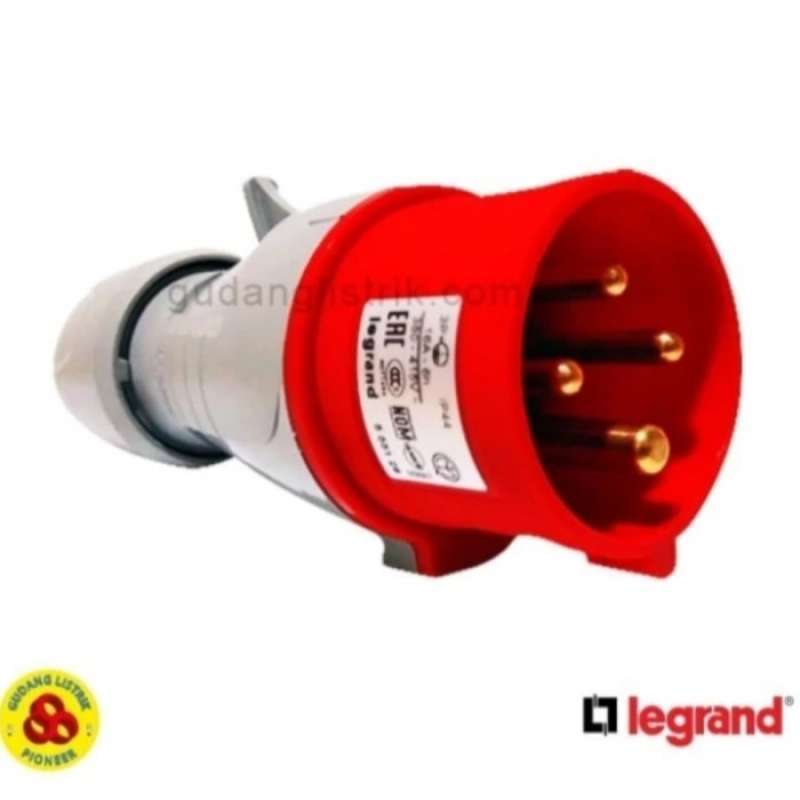 Jual Legrand Plug 3 Phase Ip44 Plug Industri 5 Pin 16a 3p+e+n New Di ...
