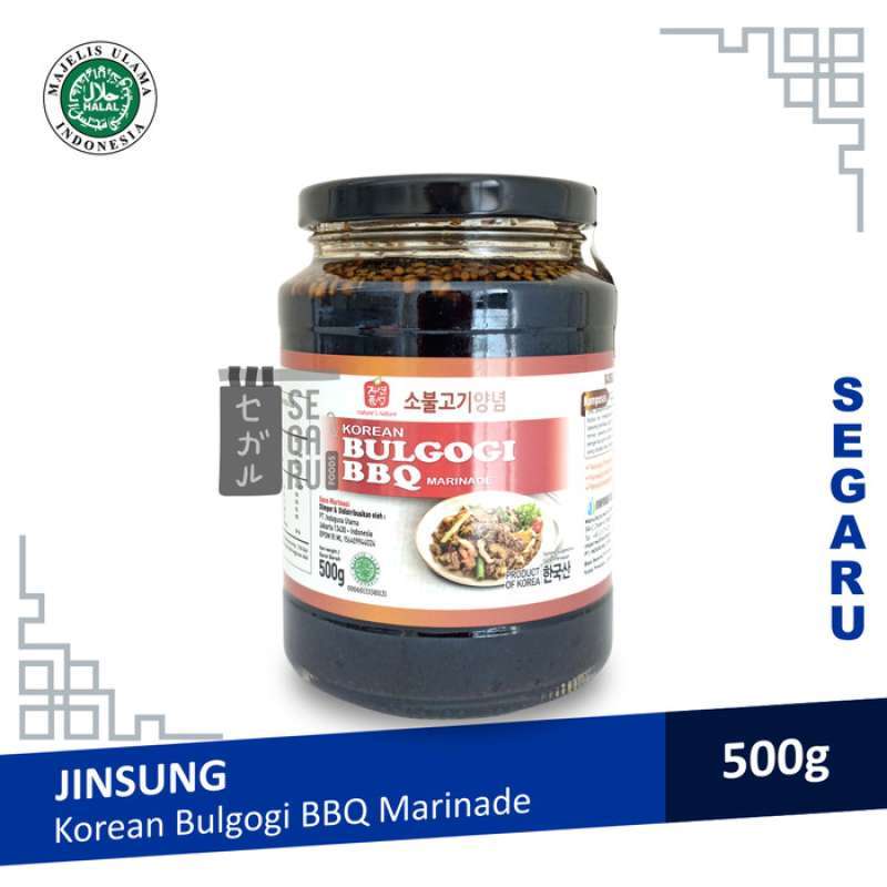 Promo Jinsung Korean Bbq Kalbi Bulgogi Marinasi Sauce Halal 500 Gram ...