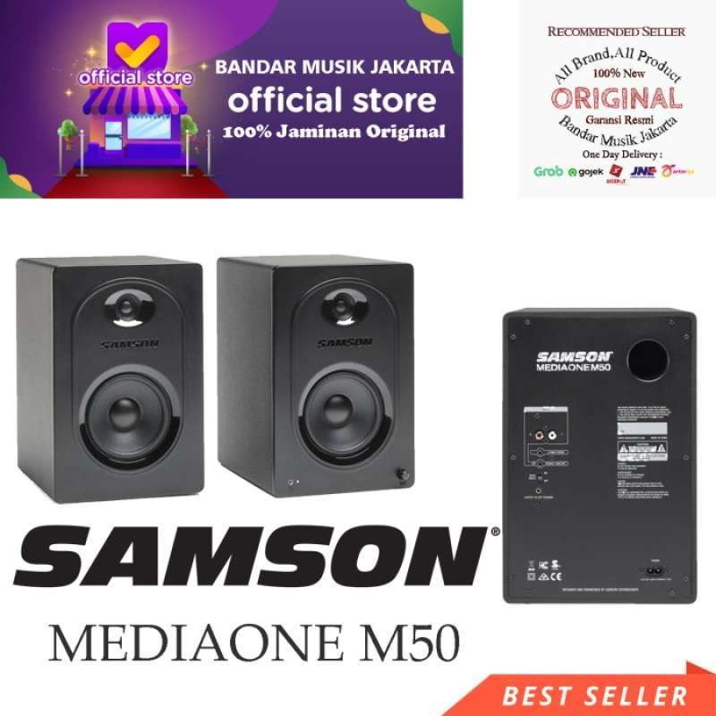 Promo Samson Mediaone M50 Powered Studio Monitors,bmj Diskon 23% Di ...