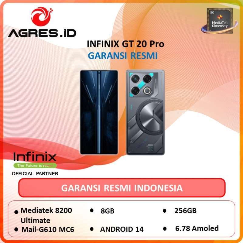 Promo Infinix Gt 20 Pro 5g 8/256gb Dimensity 8200 Ultimate Garansi Resmi Diskon 31% Di Seller ...