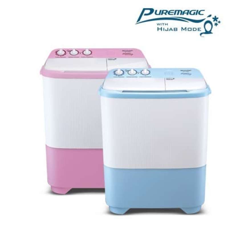 Promo Mesin Cuci Sharp Est 89 Sj Bl 7kg 2 Tabung 89sj Bl 8.5 Kg Hijab Series Diskon 23% Di ...