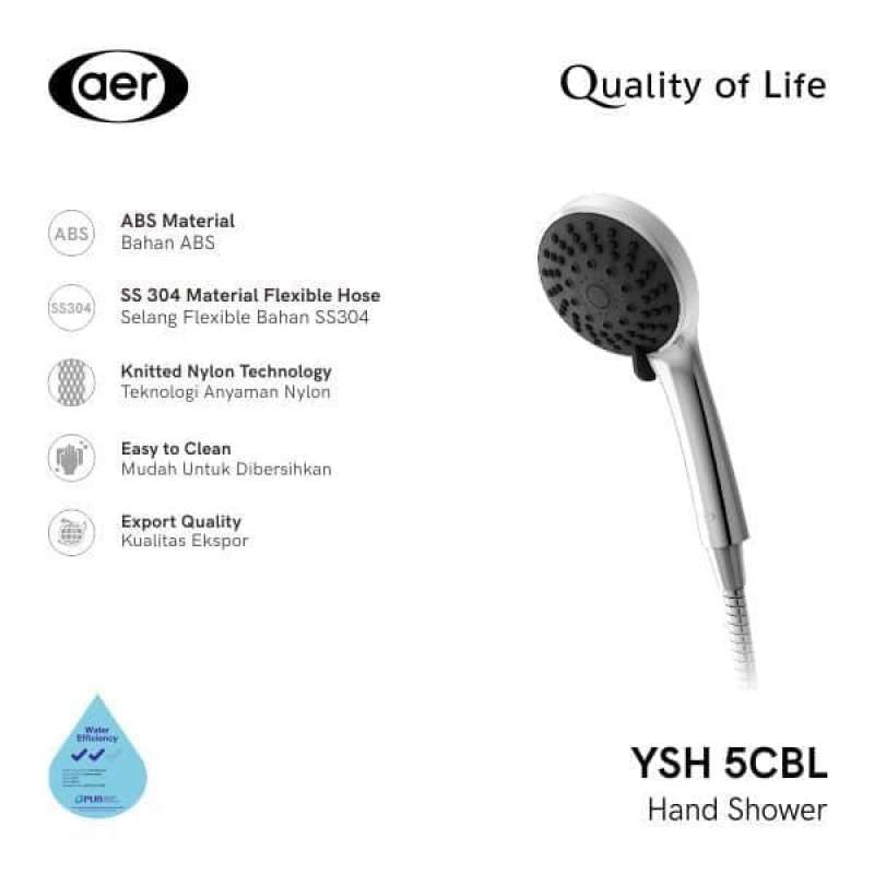 Promo Aer Shower Mandi / Hand Shower Ysh-5c Bl Diskon 23% Di Seller Specta Store - Cengkareng ...