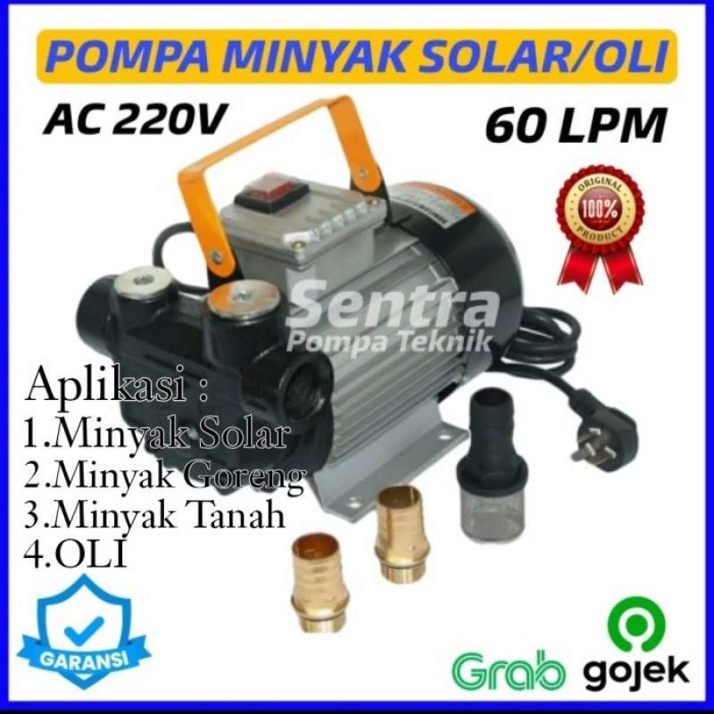 Promo Pompa Minya Elektrik Listrik 220v 1inch Pompa Cairan Kental Solar ...