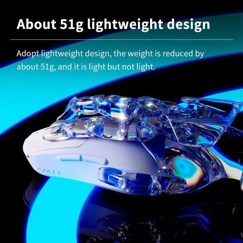 Jual Ajazz Aj199max / Aj199 Max Lightweight Wireless Tri-mode ...