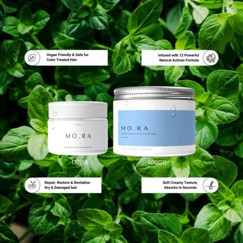 Jual Mo.ra Keratin Intensive Hair Repair Mask By Mora Essentials 177gr ...