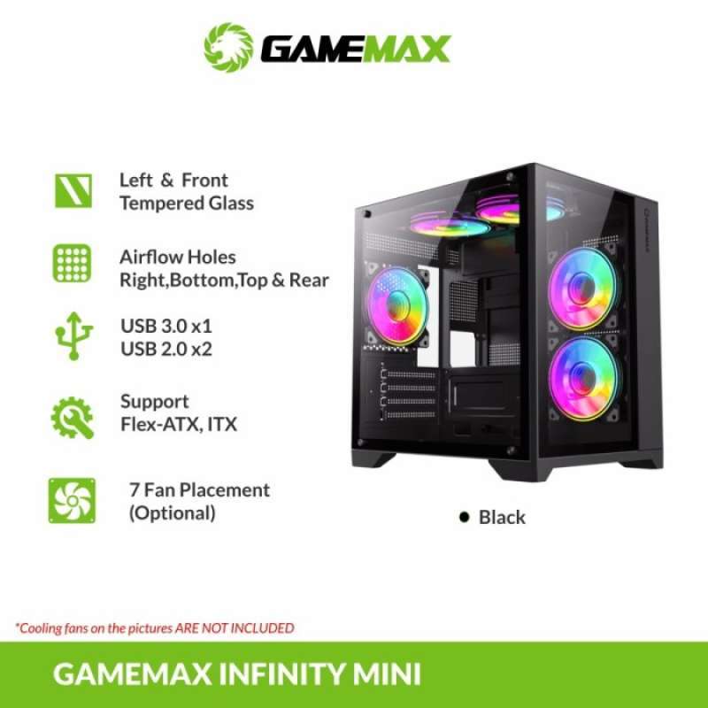 Promo Game Game Infinity Mini Matx Gaming Case Diskon 23% Di Seller ...