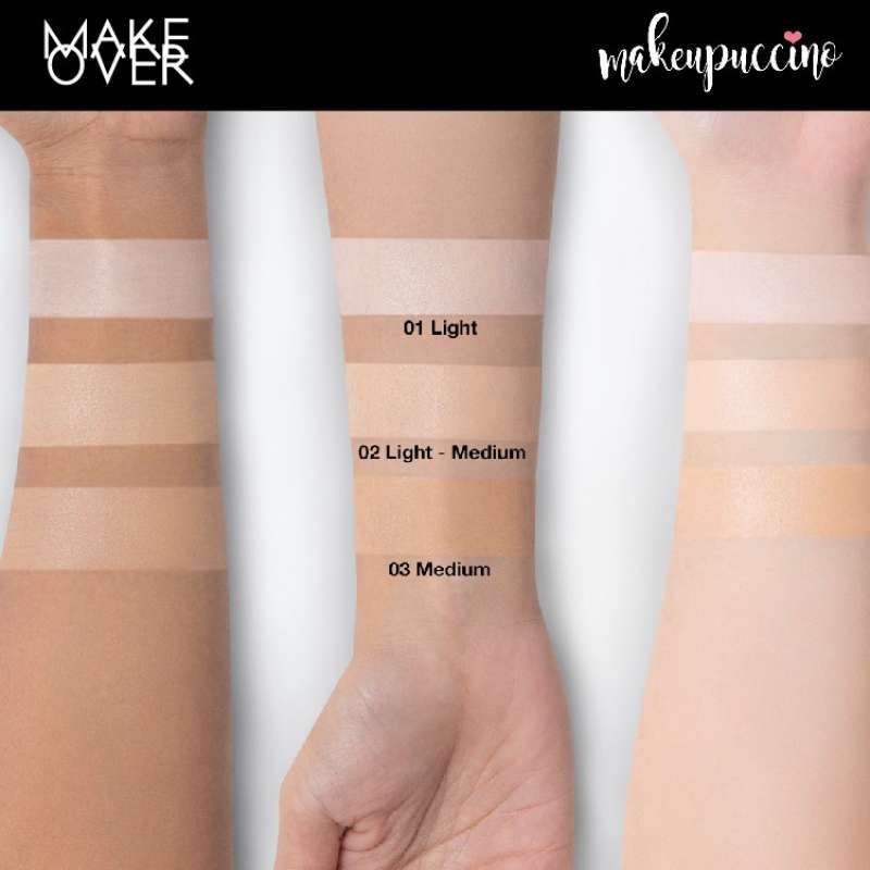 Promo Make Over Powerstay Total Cover Liquid Concealer - 03. Medium ...