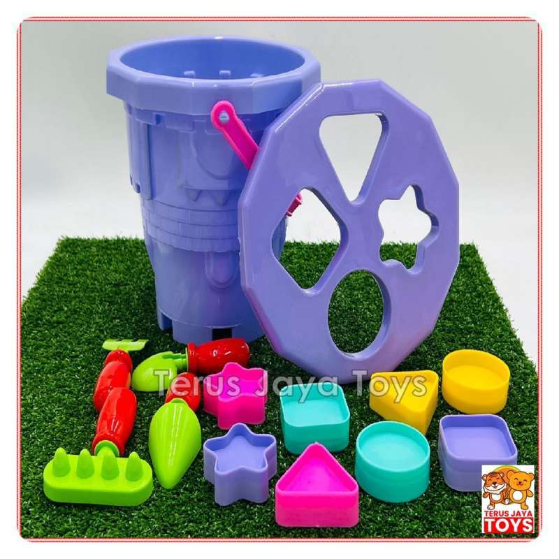 Promo Mainan Anak Shape Sorter Bucket Edukasi Anak Puzzle Bentuk Diskon ...