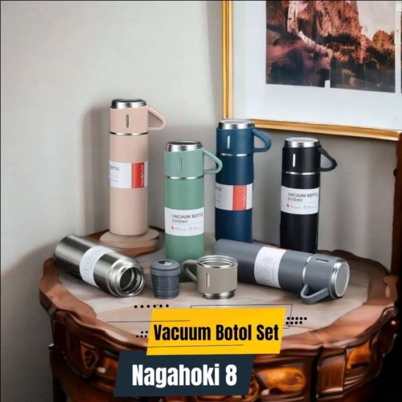 Promo Vacuum Flask Set Tumbler Botol Minum Kopi Panas Dingin 500ml ...