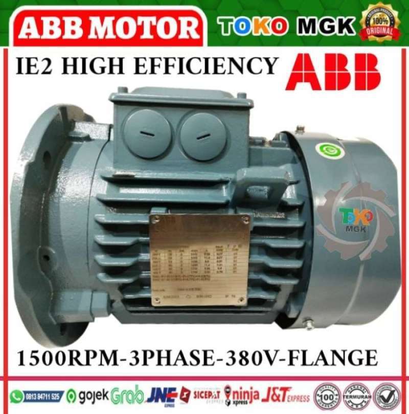 Promo Abb Ie2 M2bax71mb4 0.37kw 0.5hp 4pole 3phase B5 Flange Electric Motor Diskon 23% Di Seller ...