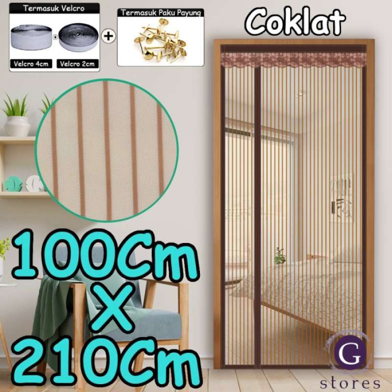 Jual Tirai Magnet Premium Mesh Buka Pinggir Anti Nyamuk Gorden ...