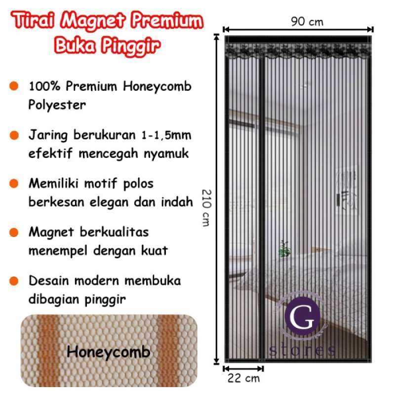 Jual Tirai Magnet Premium Mesh Buka Pinggir Anti Nyamuk Gorden ...