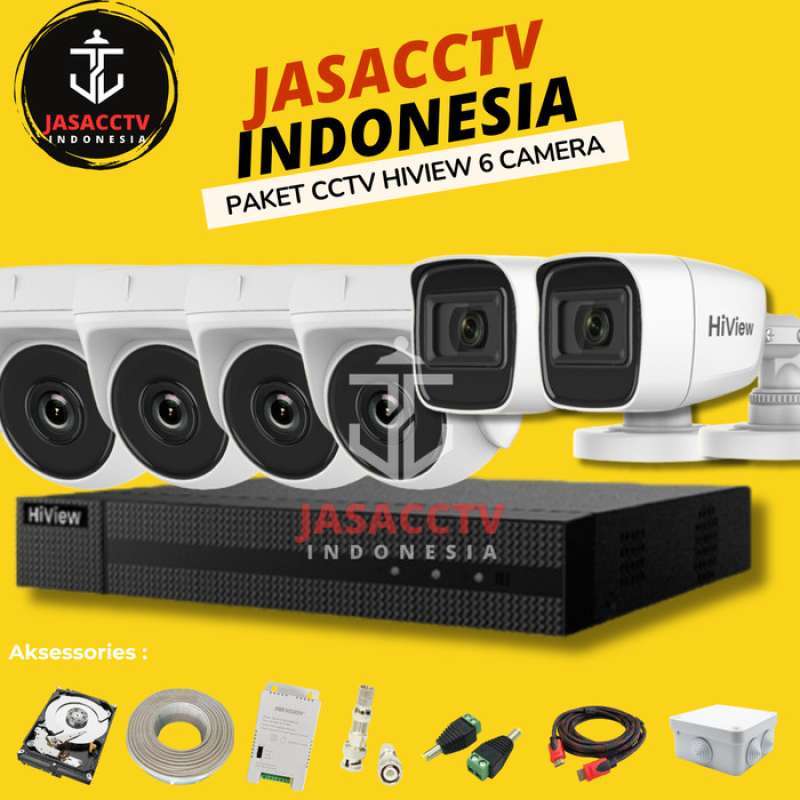 Promo Paket Cctv Hiview 6 Kamera 2mp Analog Hiview Dvr 8ch Diskon 23% Di Seller Guinevere Store ...