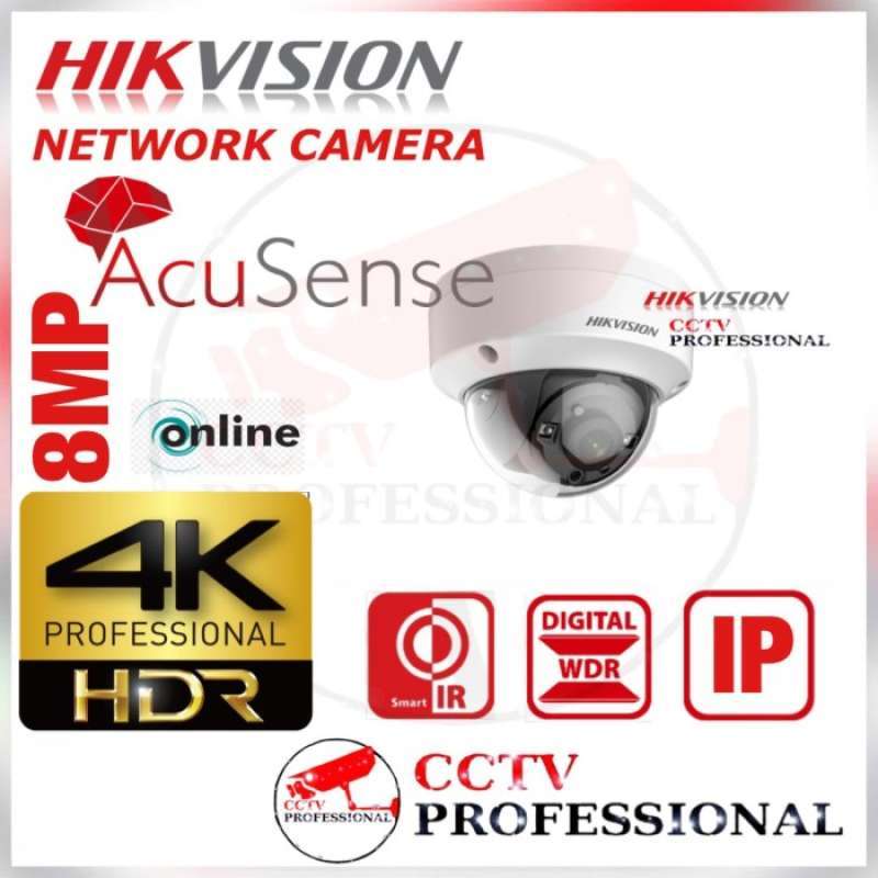Promo Hikvision Ip Camera Ds-2cd2186g2-i 8mp 4k H265+ Indoor Acusense ...