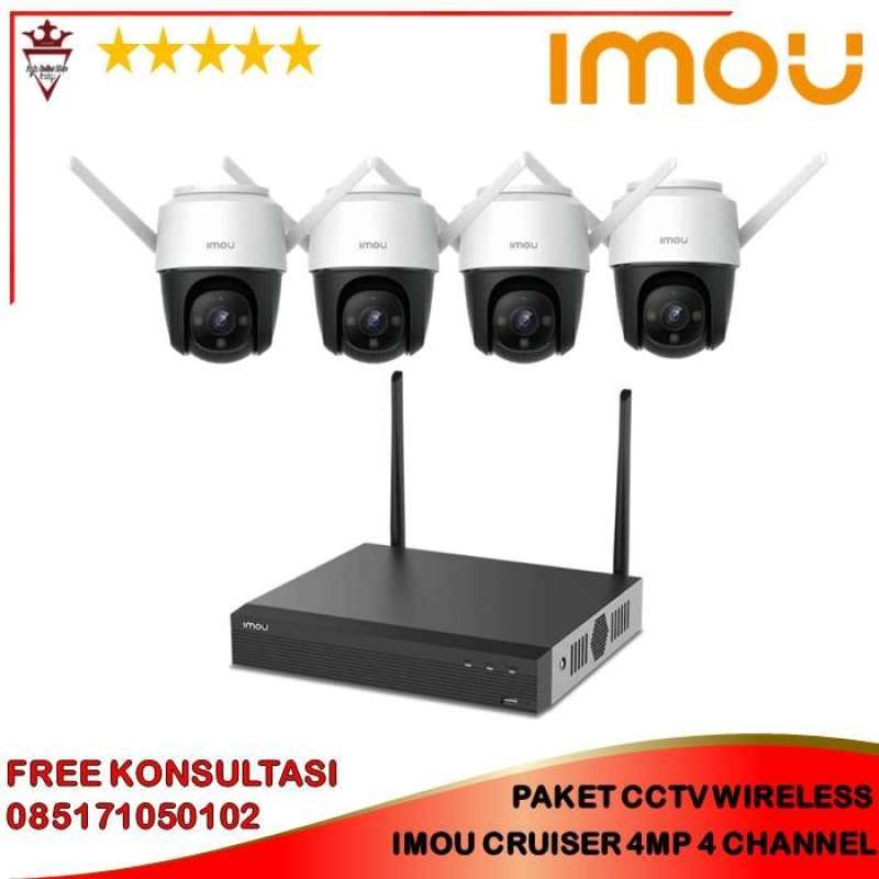 Promo Paket Cctv Wireless Imou Cruiser 4mp 4 Channel Diskon 23% Di ...