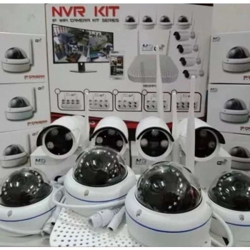 Promo Paket Nvr Kit Cctv Wireless 10 Channel 10 Kamera 4mp Full Hd ...