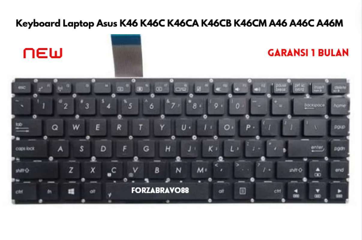 Jual Keyboard Laptop Asus K46 K46c K46ca K46cb K46cm A46 A46c A46m Di ...
