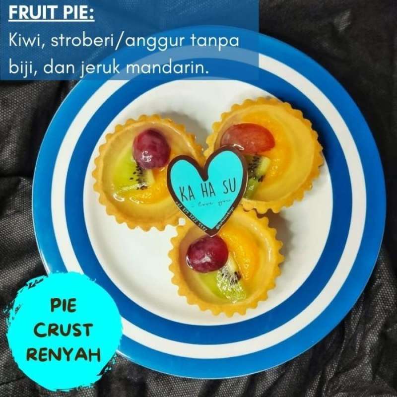 Jual Combo Couple Ka Ha Su Pie Buah Fruit Susu Eggtart Blueberry Cheese ...