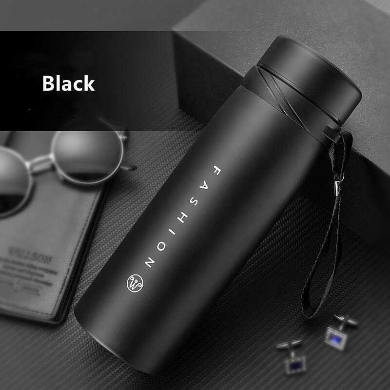 Jual King Botol Minum Termos Air Panas Dingin Stainless Steel Hitam ...