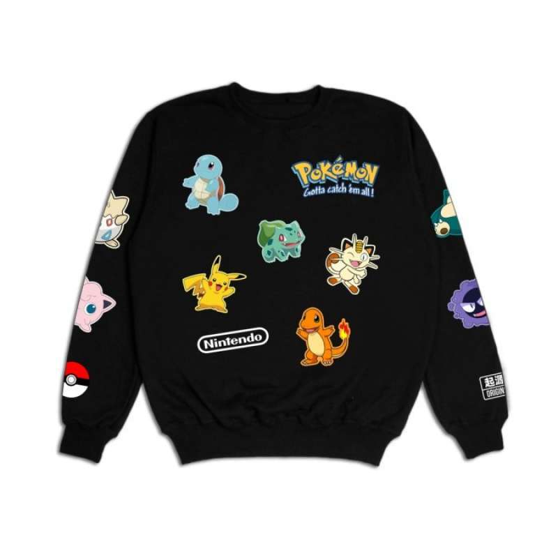 Jual Sweater Crewneck 1st Gen Compilation Game Pokemon 1069 Di Seller ...