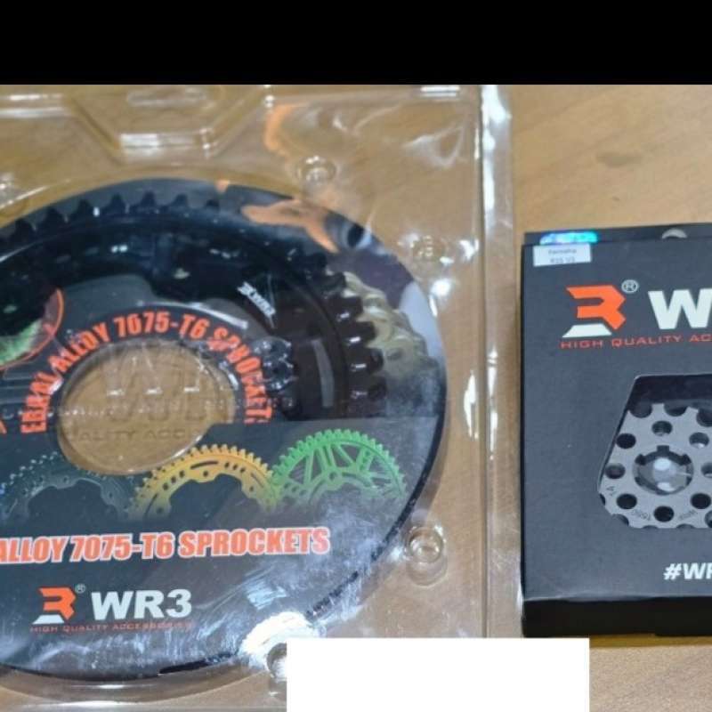 Jual Gear Wr3 R15 V3 Mt15 Set Depan Belakang Rantai Oring Pnp Gir Set ...