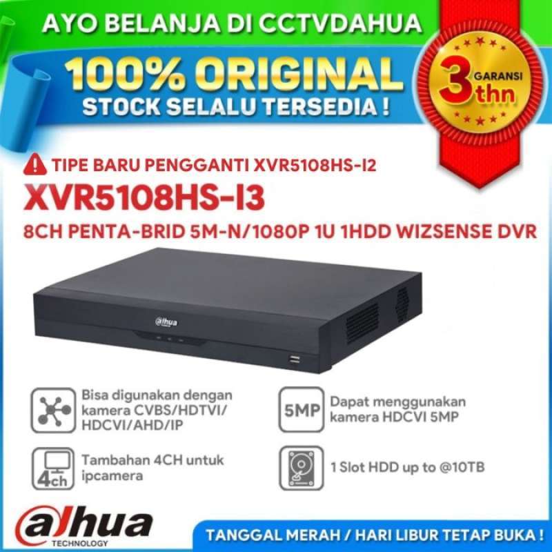 Promo Xvr5108hs-i2 8 Pentabrid Up To 5mp Diskon 23% Di Seller Tuplens Store - Cengkareng Barat ...