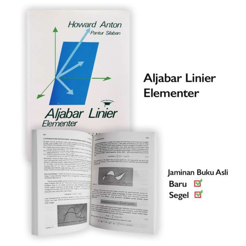 Jual Buku Aljabar Linear Elementer Edisi Ke 3 Howard Anton Erlangga Di Seller Circlet ...