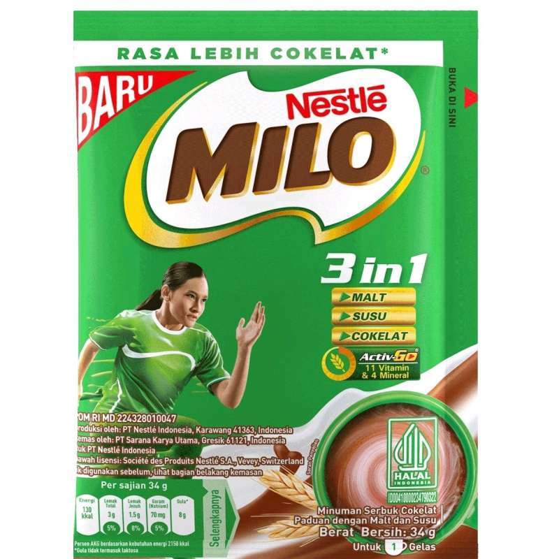 Promo Milo 3 In 1 Renceng Isi 10 X 25 Gram Diskon 1% Di Seller Fiipa ...