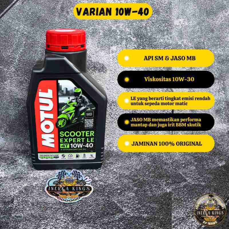 Jual Oli Motor Motul Scooter Expert Le Matic 10w-30 10w-40 0.8 1 Liter - 10w-30 1000 Ml Di ...