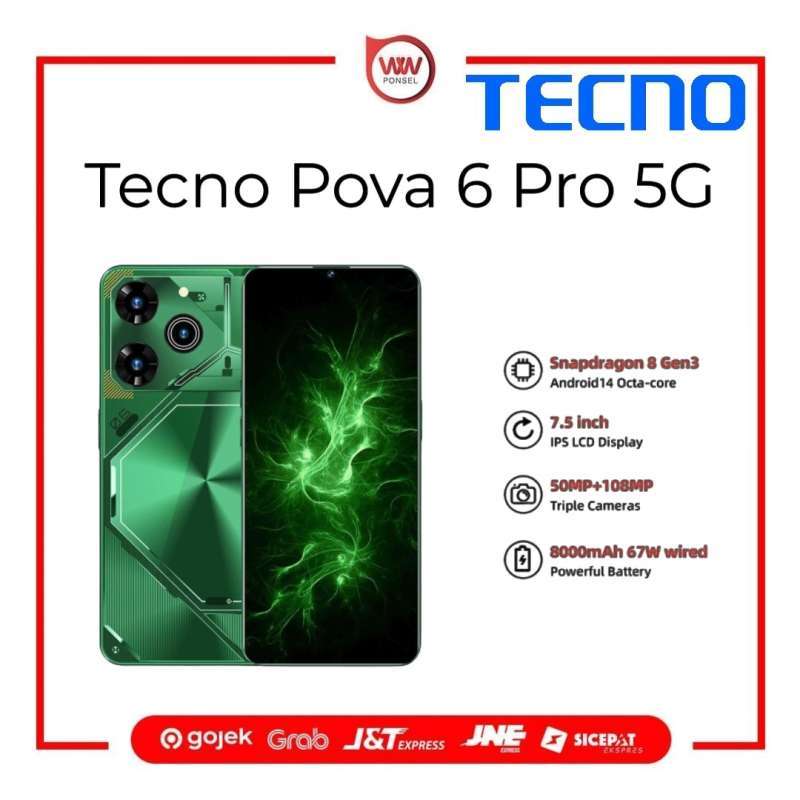 Jual Hp Tecno Pova Pro G Ram Gb Internal Gb Garansi Resmi Green Di Seller Wwponsel