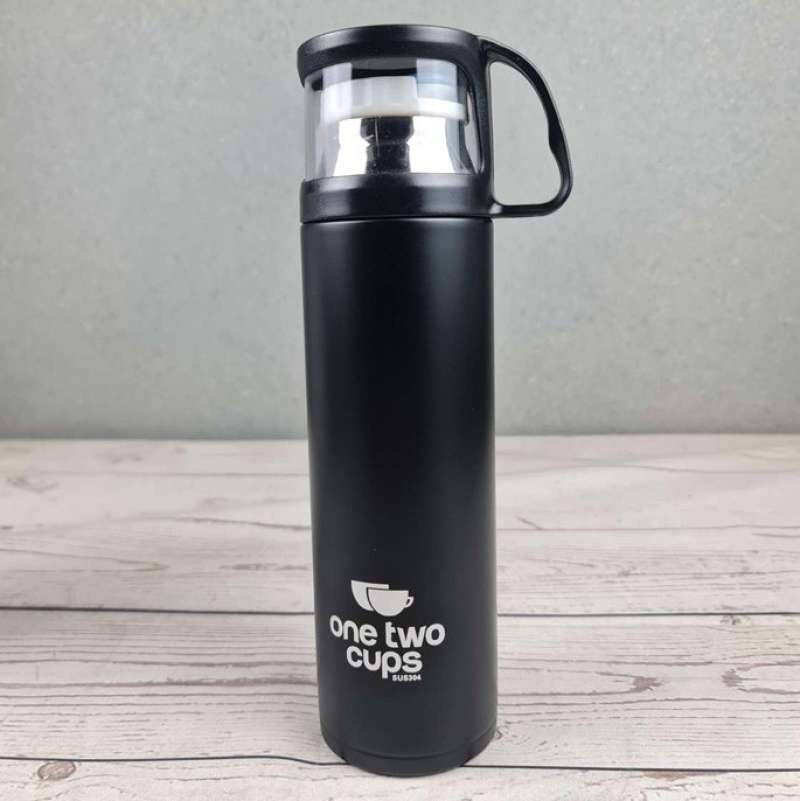 Promo One Two Cups Botol Minum Thermos With Cup Head 500ml - Sus304 ...
