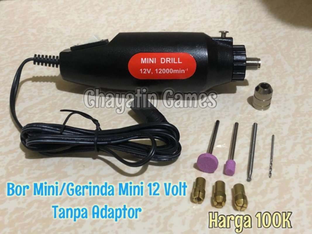 Promo Bor Mini - Gerinda Mini + Mata Gerinda Bor Tanpa Adaptor Sesuai ...
