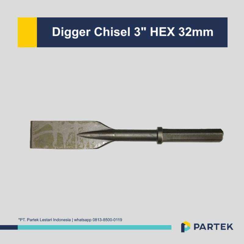 Promo Chisel Mata Pisau Jack Hammer Tpb 60 Digger Chisel 3 Hex 32 Mm Tpb90 Diskon 23% Di Seller ...