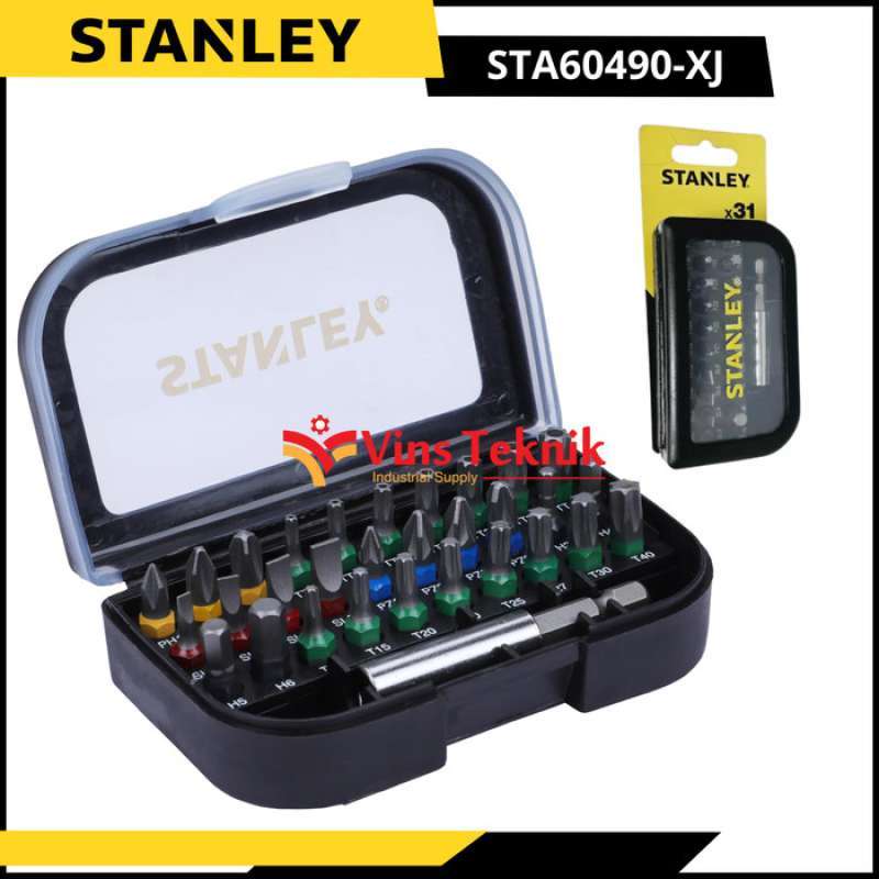 Promo Mata Obeng Set 31pcs Stanley Sta60490-xj Screwdriver Bit Set ...