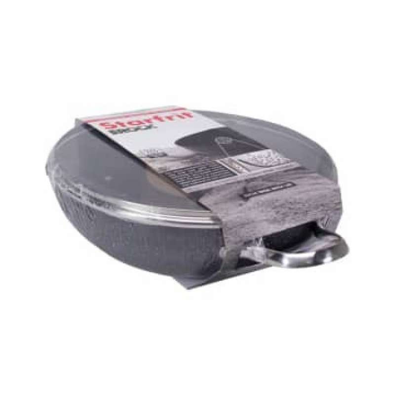 Promo Starfrit 32 Cm The Rock Wajan Dengan Tutup & Gagang Wok W/lid W/2 ...