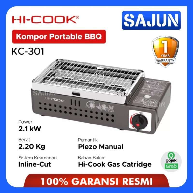 Promo Kompor Portable Hi-cook Kc-301 Kompor Barbeque Grill Kc301 Diskon ...