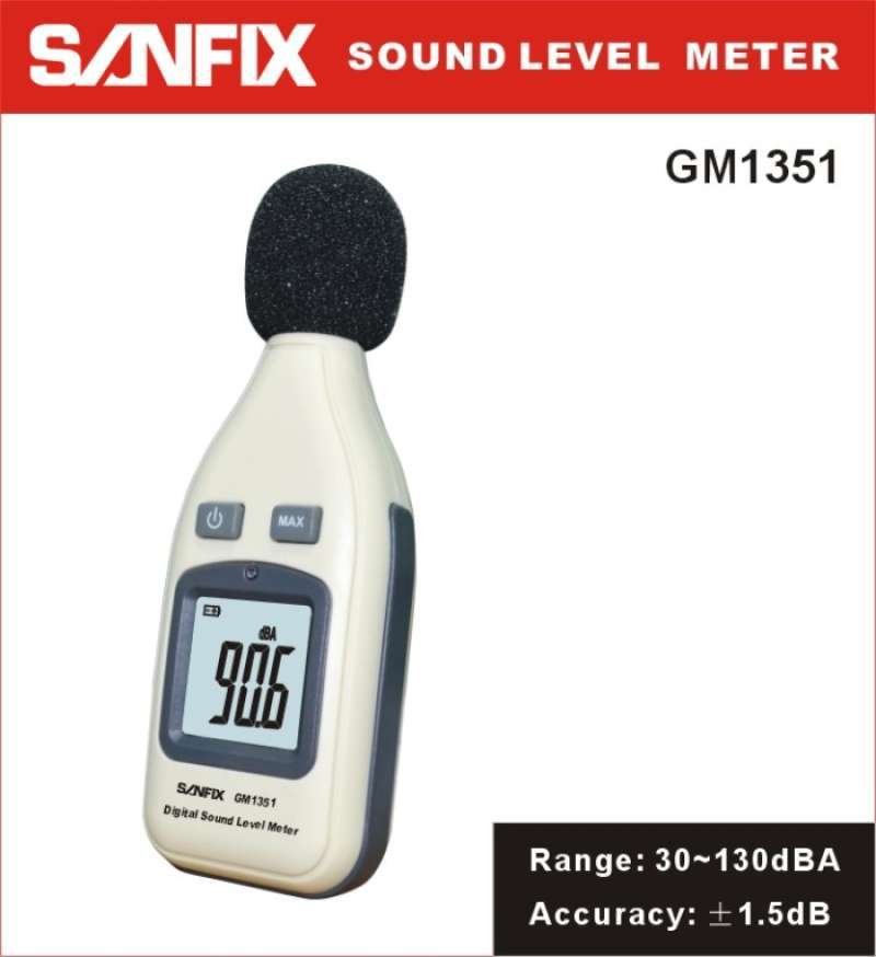 Promo Digital Sound Level Meter Sanfix Gm1351 Diskon 23% Di Seller ...