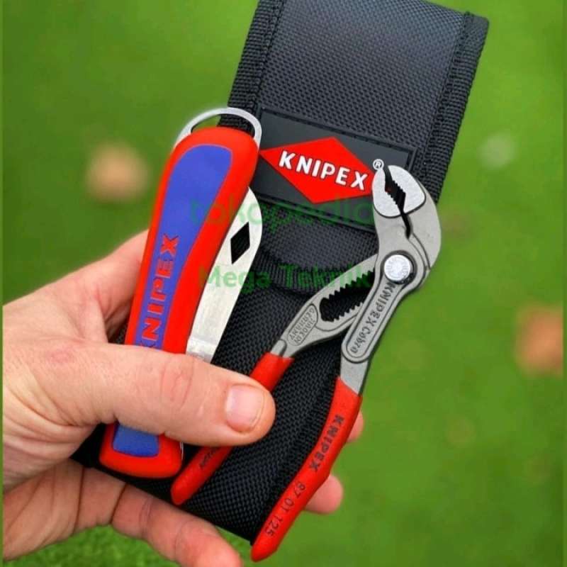 Promo Toolkit Knipex Set Tang Pipa & Pisau Cutter Lipat Termasuk Tool Bag Diskon 23% Di Seller ...