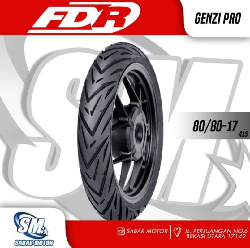 Promo Ban Motor Fdr 80/80-17 - Genzi Pro Tubeless Diskon 23% Di Seller ...