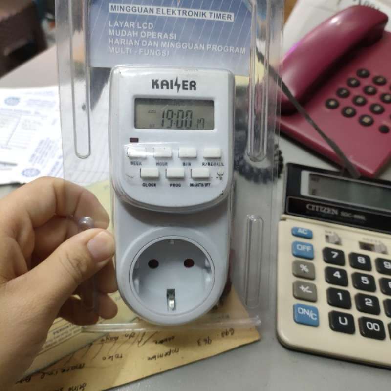 Promo Timer Colok 24 Jam Digital Kaiser Diskon 23% Di Seller Nishimu ...