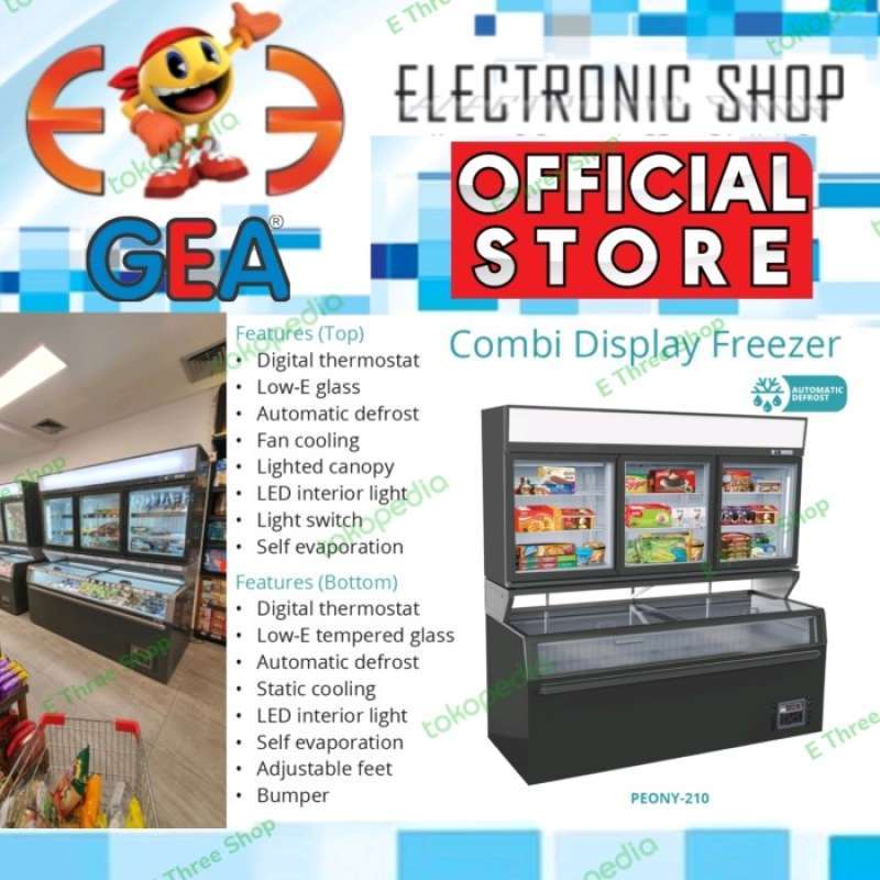 Promo Gea Peony 210 Combi Display Freezer - Supermarket Cabinet ...
