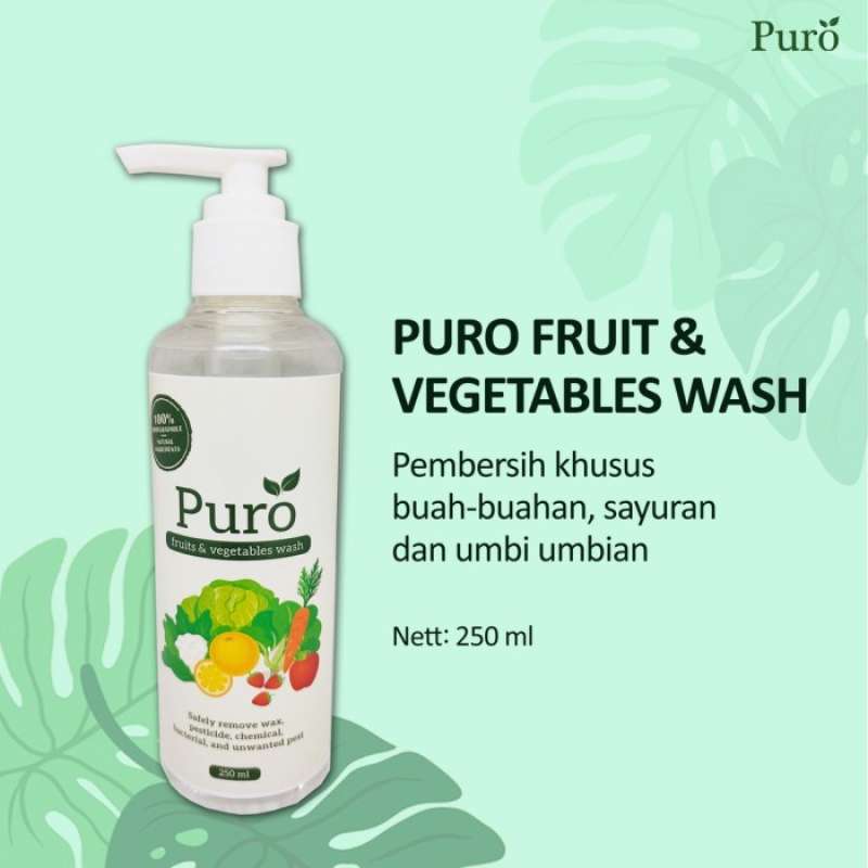 Jual Puro Fruit & Vegetable Wash / Pencuci Buah Dan Sayuran 250 Ml Di ...