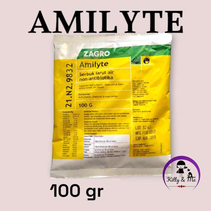 Jual Amilyte Zagro 100 Gr Suplemen Multivitamin Elektrolit & Asam Amino ...
