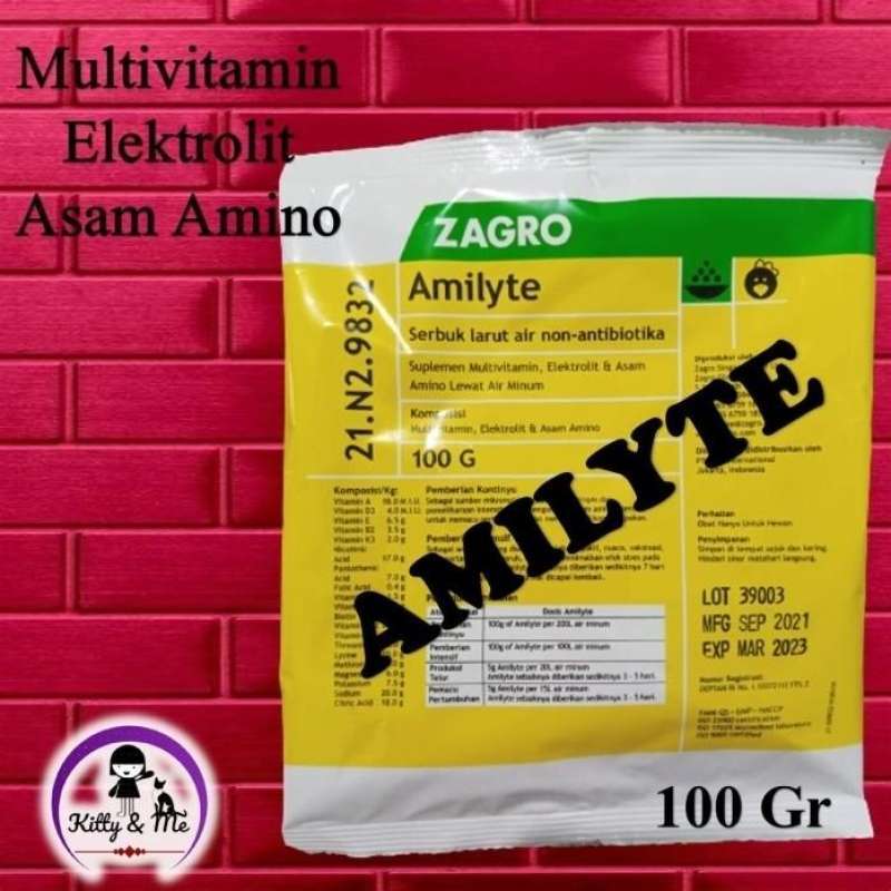 Jual Amilyte Zagro 100 Gr Suplemen Multivitamin Elektrolit & Asam Amino ...