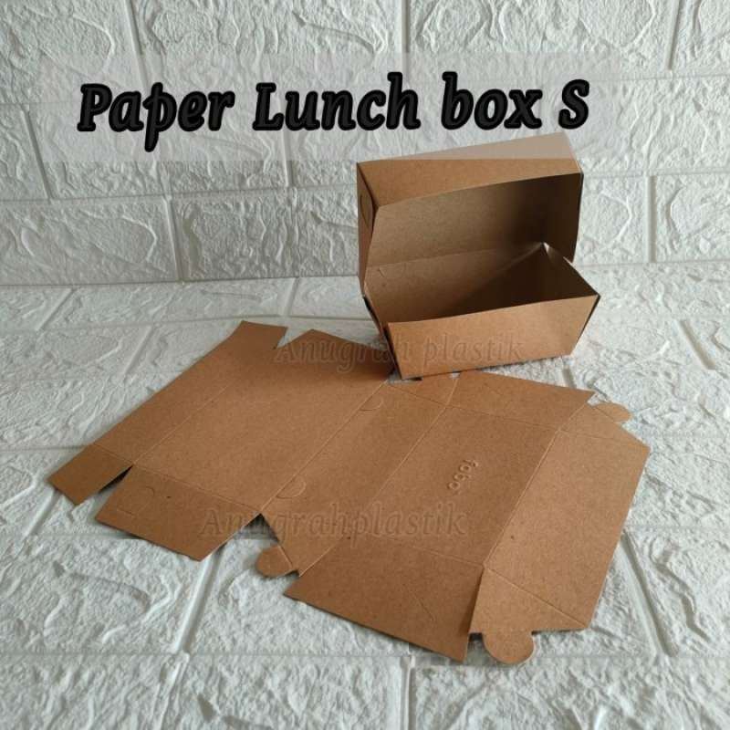 Jual Lunch Box S Lembaran Coklat Polos Persegi Panjang Per Pack Di ...
