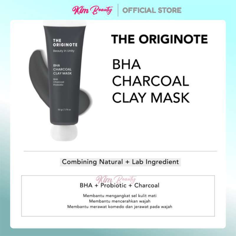 Jual The Originote Bha Charcoal Clay Mask Di Seller Kim Beauty Official ...